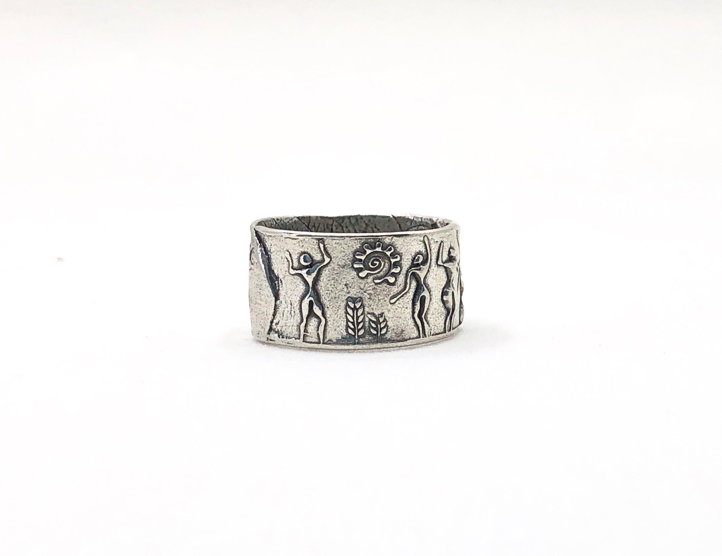 Ancient Peoples Hieroglyphic Ring – Embezzled Metals